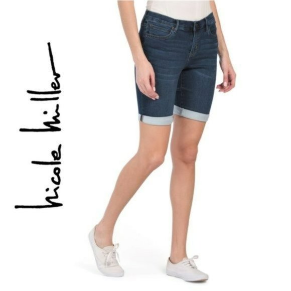 Nicole Miller | Jeans | Nwt Nicole Miller High Rise Bermuda Stretch ...